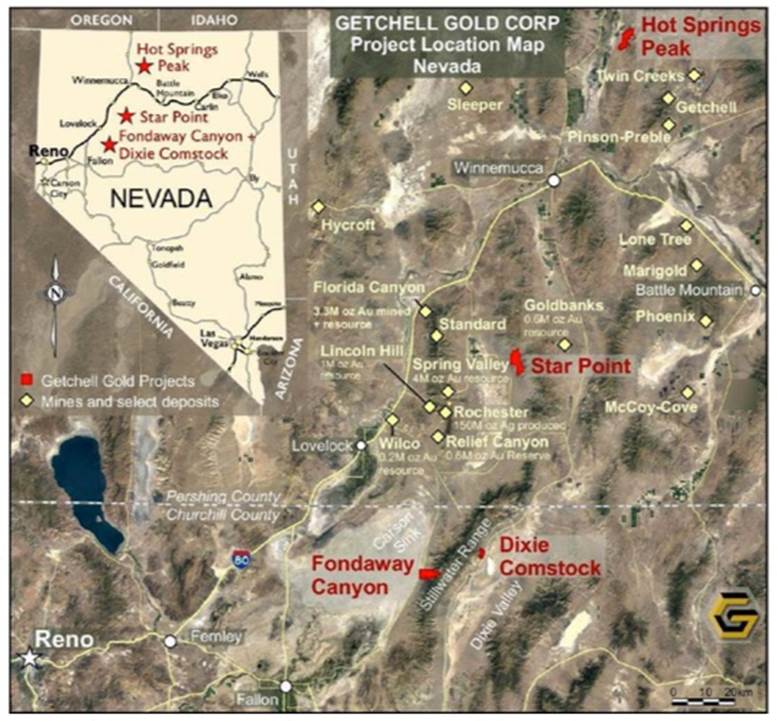 Getchell Gold offering loads of upside at its Fondaway Canyon gold and ...
